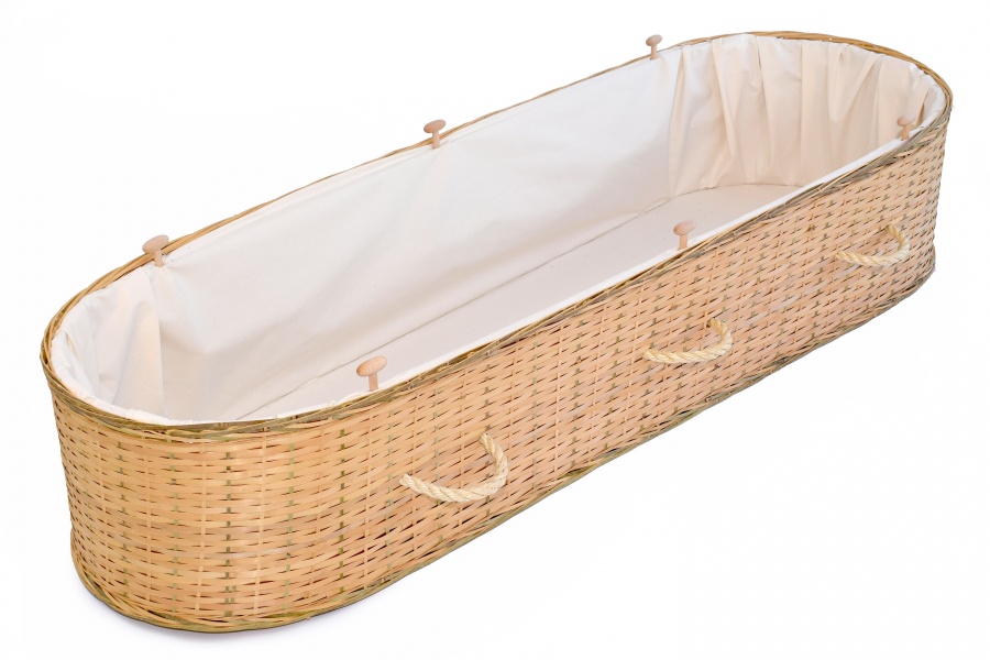 Bamboo Eco2 Round Coffin - The green coffin company.com